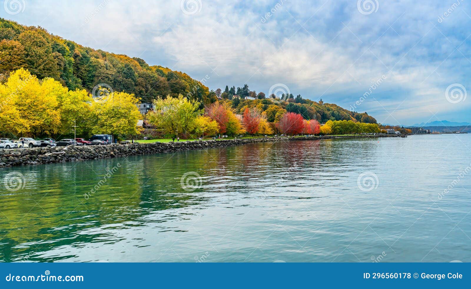 Ruston Autumn Waterfront 6 stock photo. Image of marine - 296560178