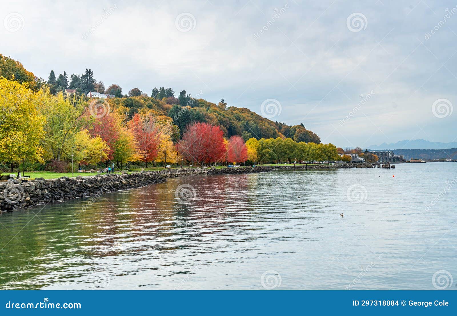 Ruston Autumn Waterfront 4 stock photo. Image of outdoors - 297318084