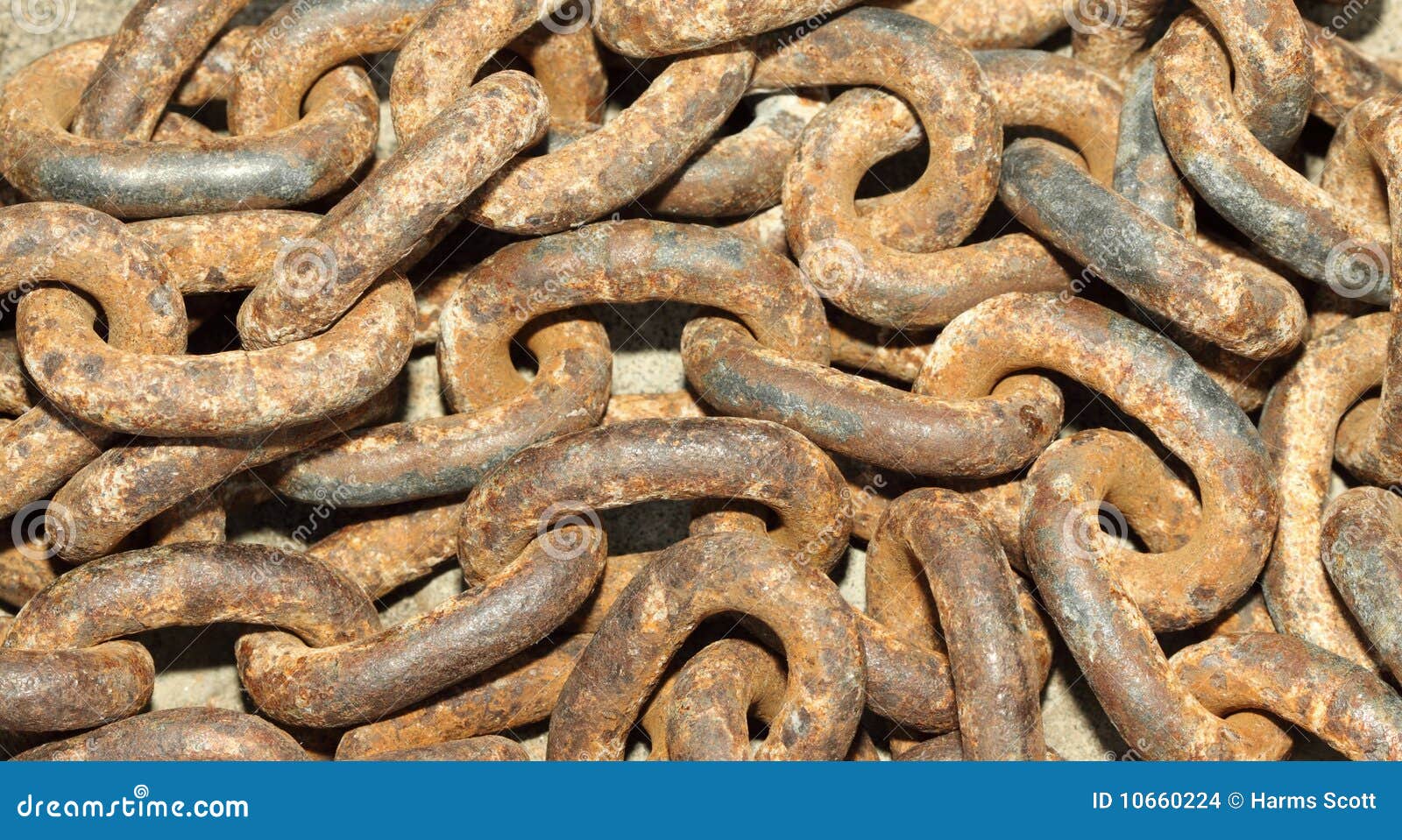 Rusty stock photo. Image of brown, close, links, iron - 10660224