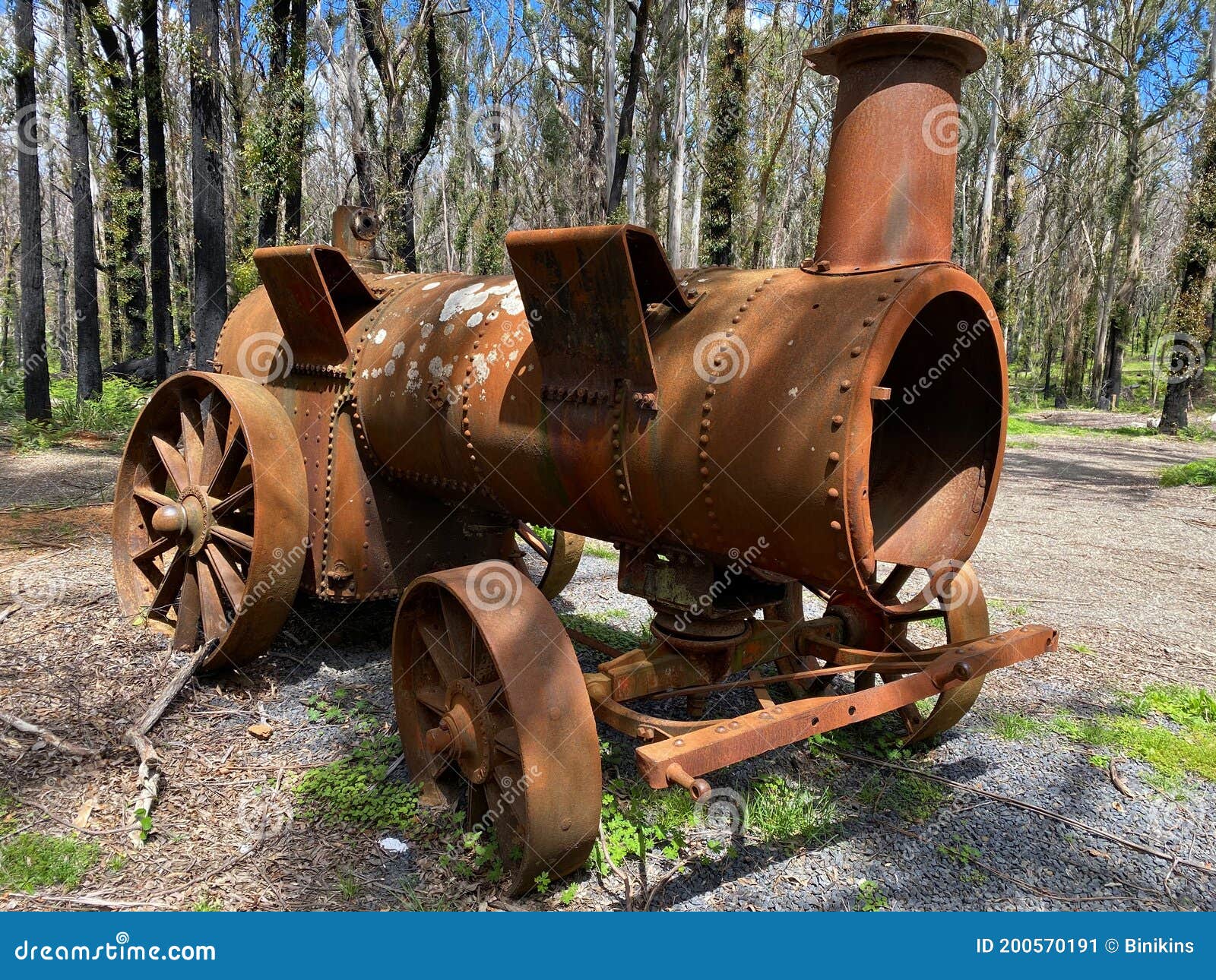 Rusty Abandoned Boiler stock image. Image of warehouse - 200570191