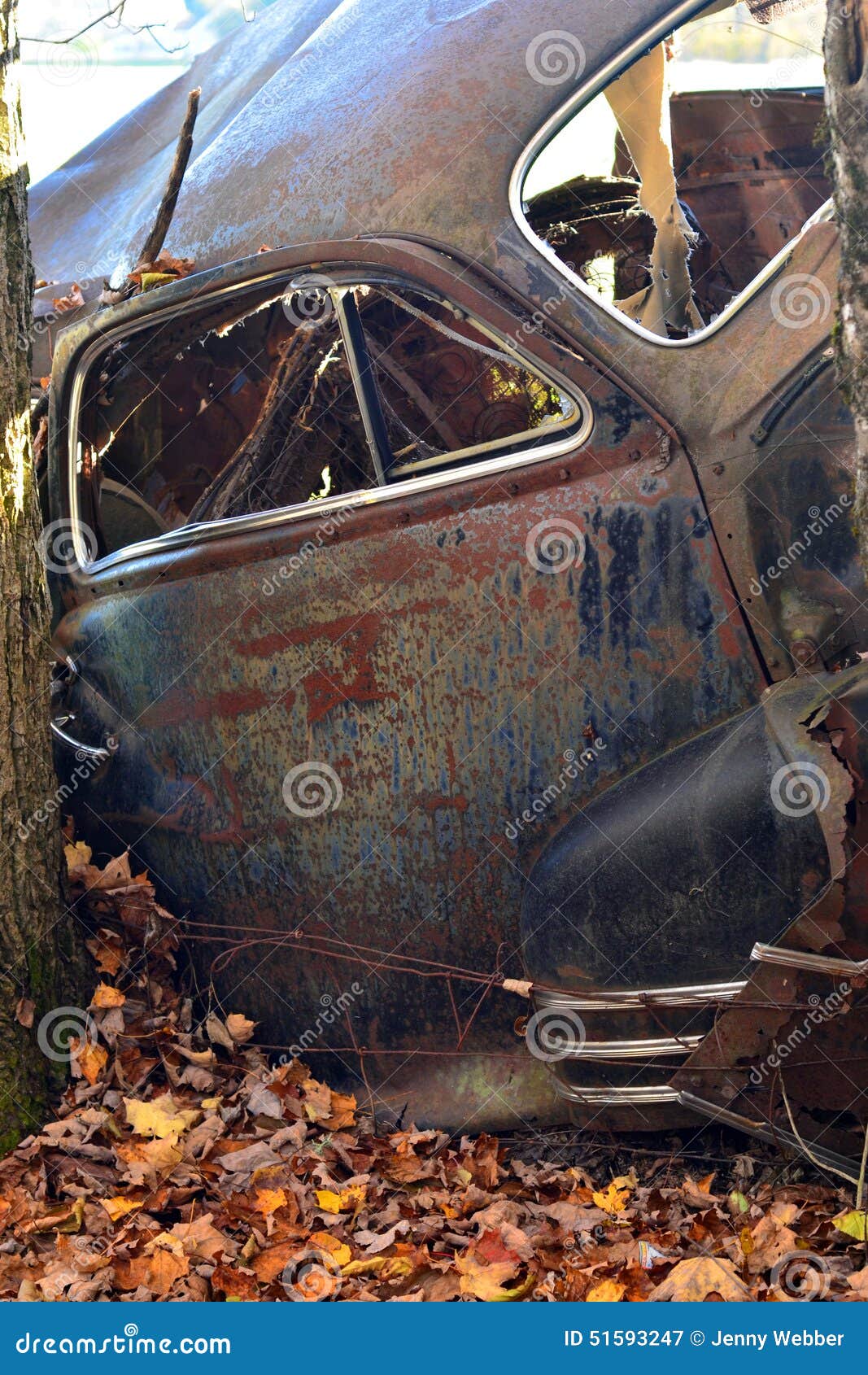 Rusty Abandoned Car stock image. Image of abandoned, automobile - 51593247