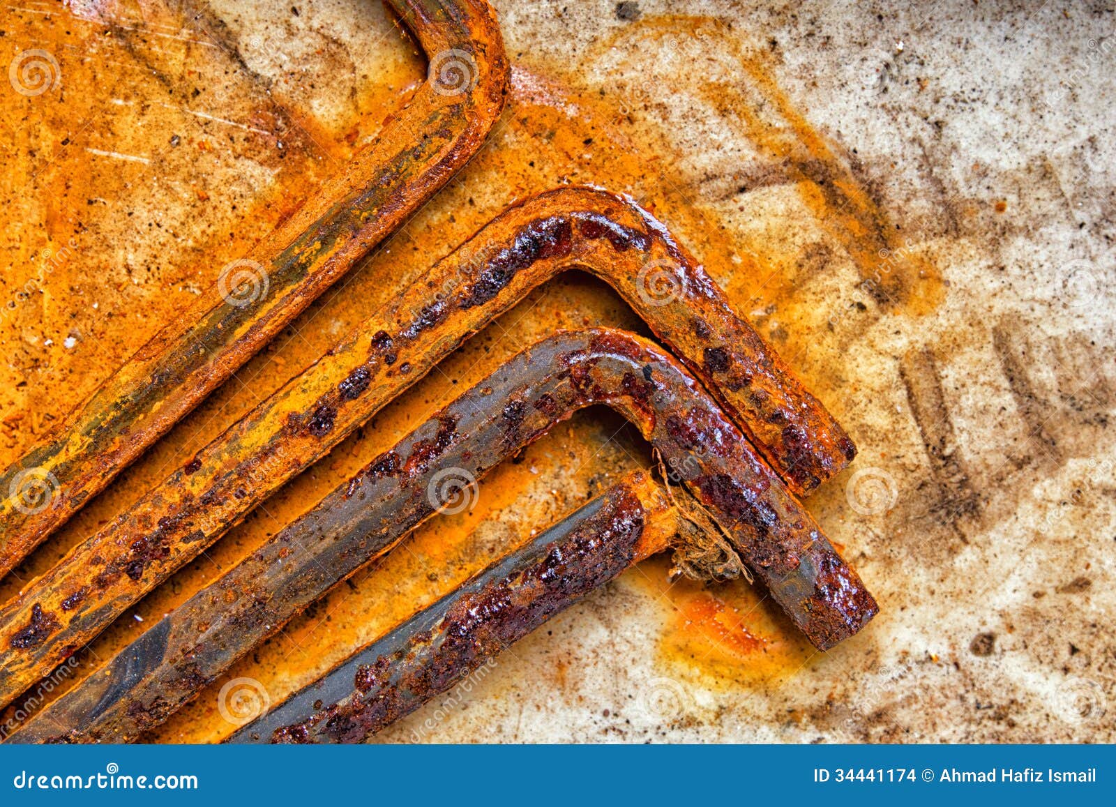 Red Shiny Allen Tool Set For Bolts And Screws Stock Photo ...