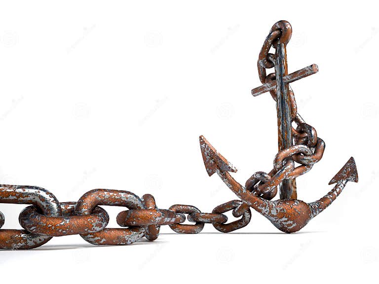 Rusty anchor stock illustration. Illustration of marine - 11655252