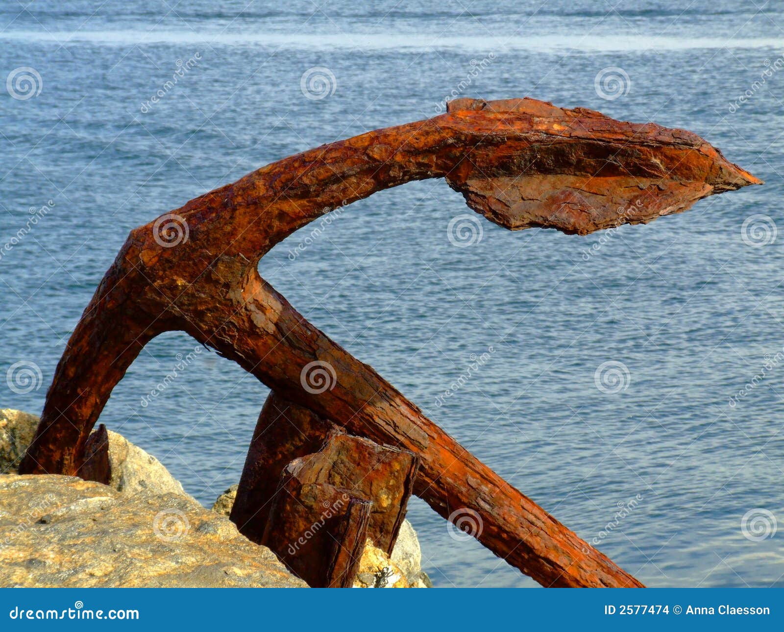 Rusty Anchor stock photo. Image of ships, sailing, sweden - 2577474