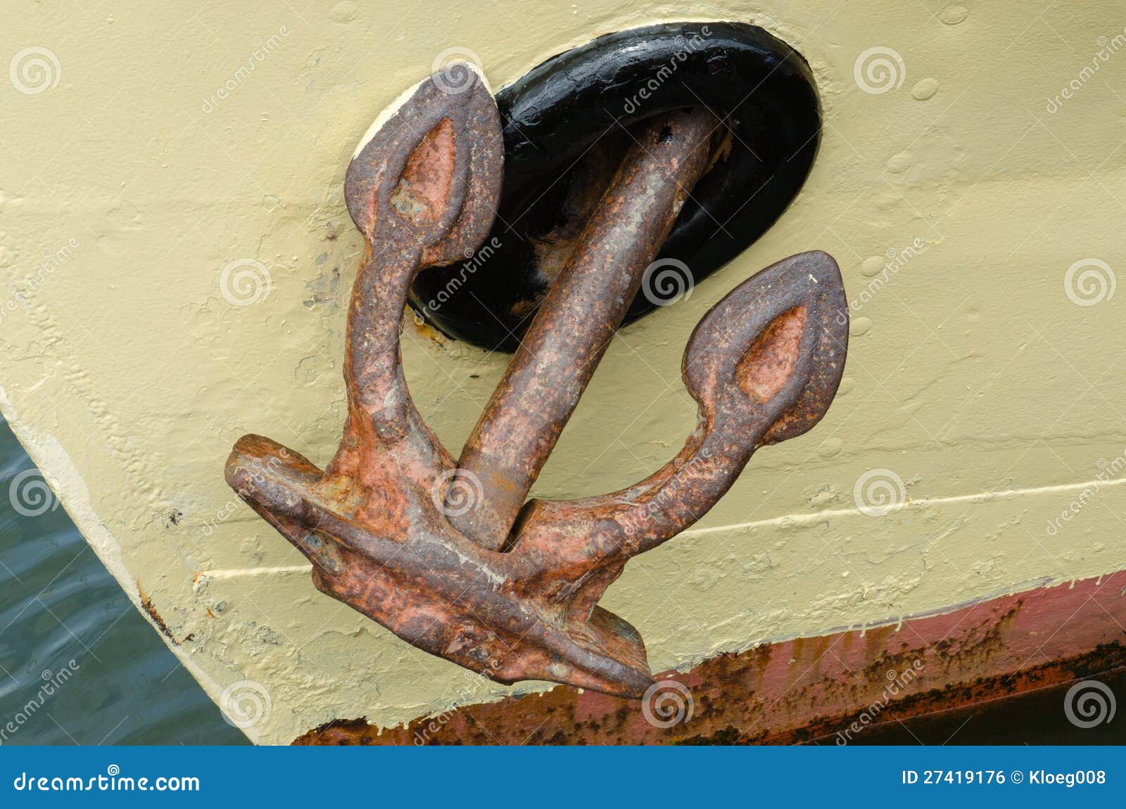 Rusty anchor stock photo. Image of hook, harbour, cutter - 27419176