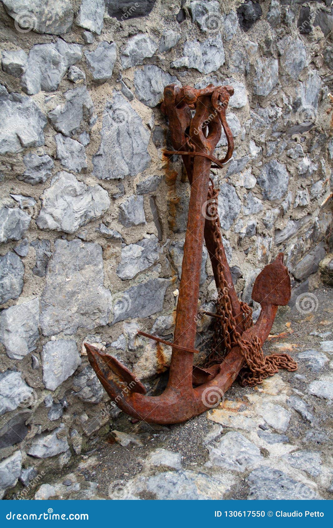 Rusty anchors stock photo. Image of texture, grungy - 130617550