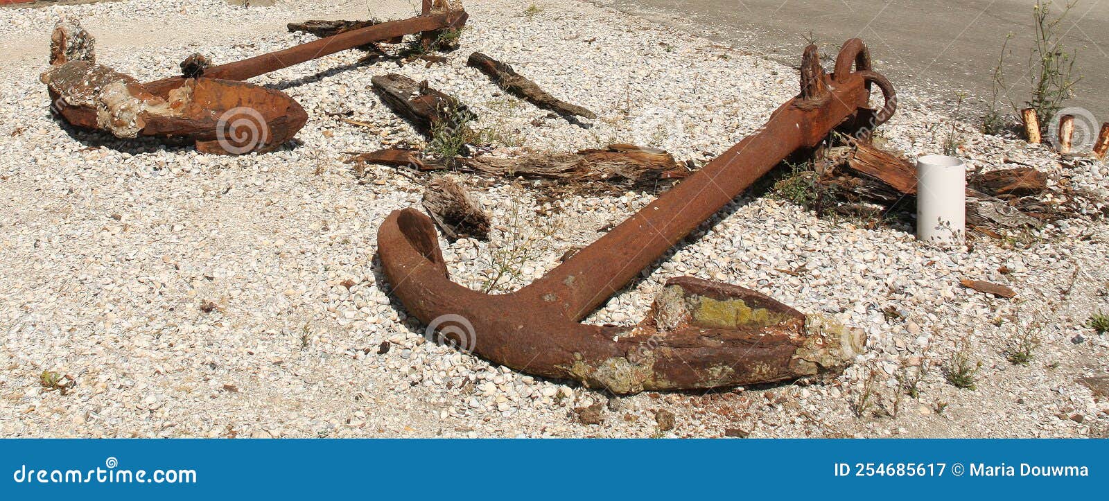 Rusty anchors stock image. Image of anchors, rusty, vintage - 254685617
