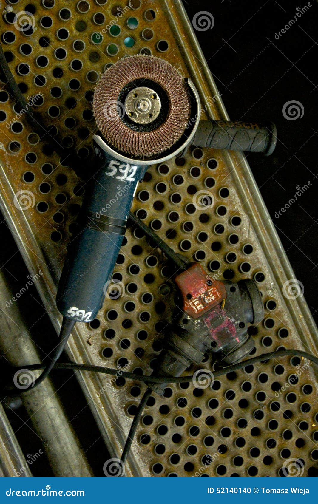 Rusty angle grinder stock photo. Image of circular, workshop - 52140140