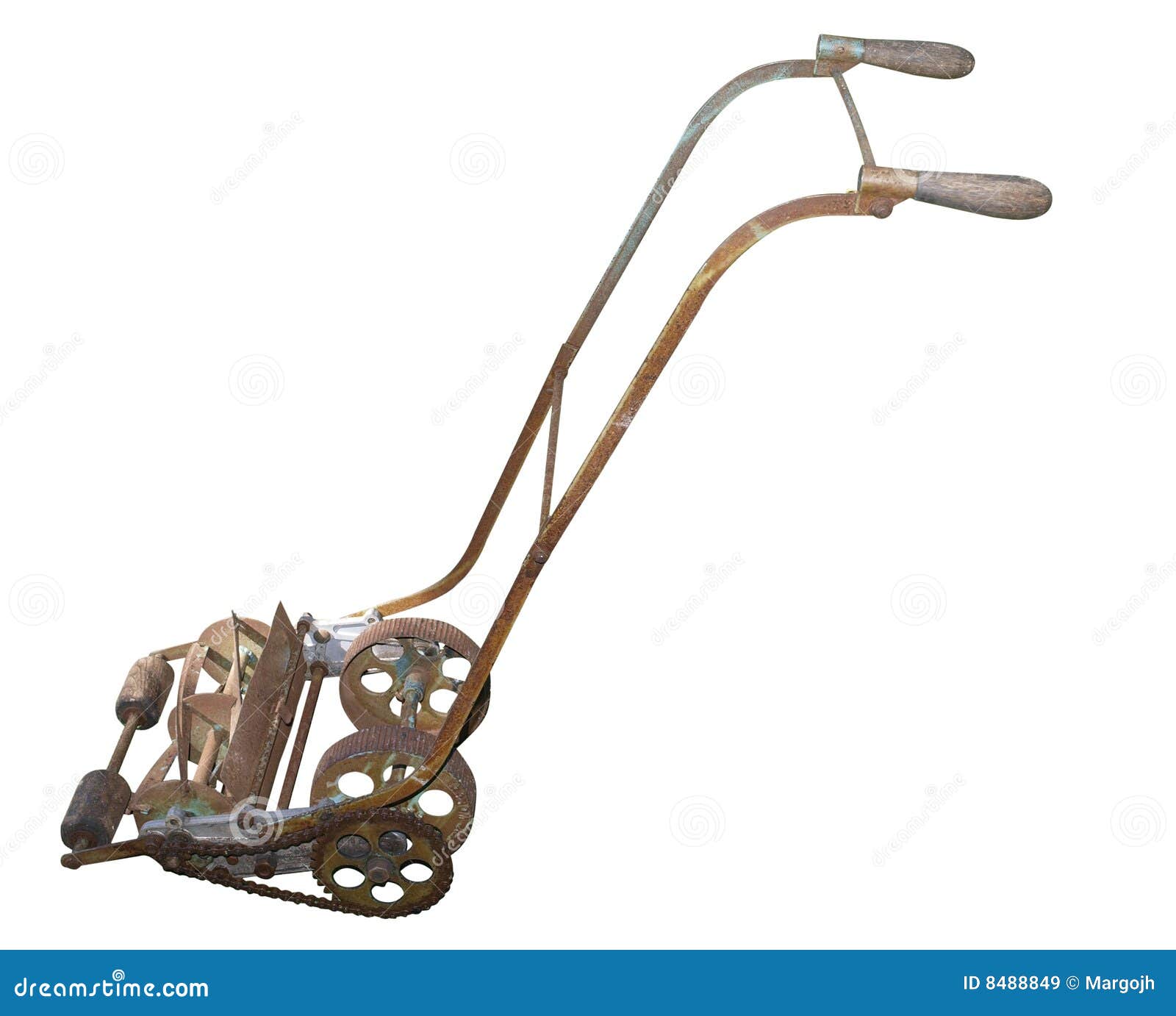 Rusty Antique Mower stock image. Image of outdoor, isolated - 8488849