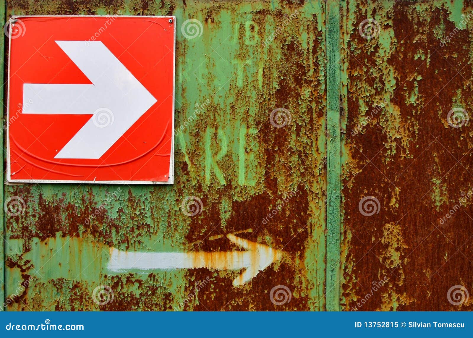 Rusty arrow sign stock image. Image of canvas, bright - 13752815
