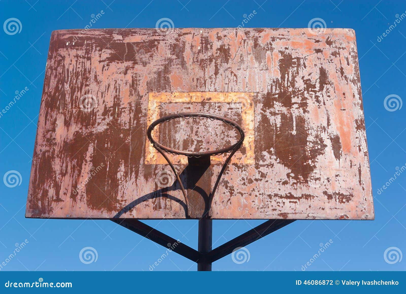 Rusty Backboard stock photo. Image of exercising, leisure - 46086872