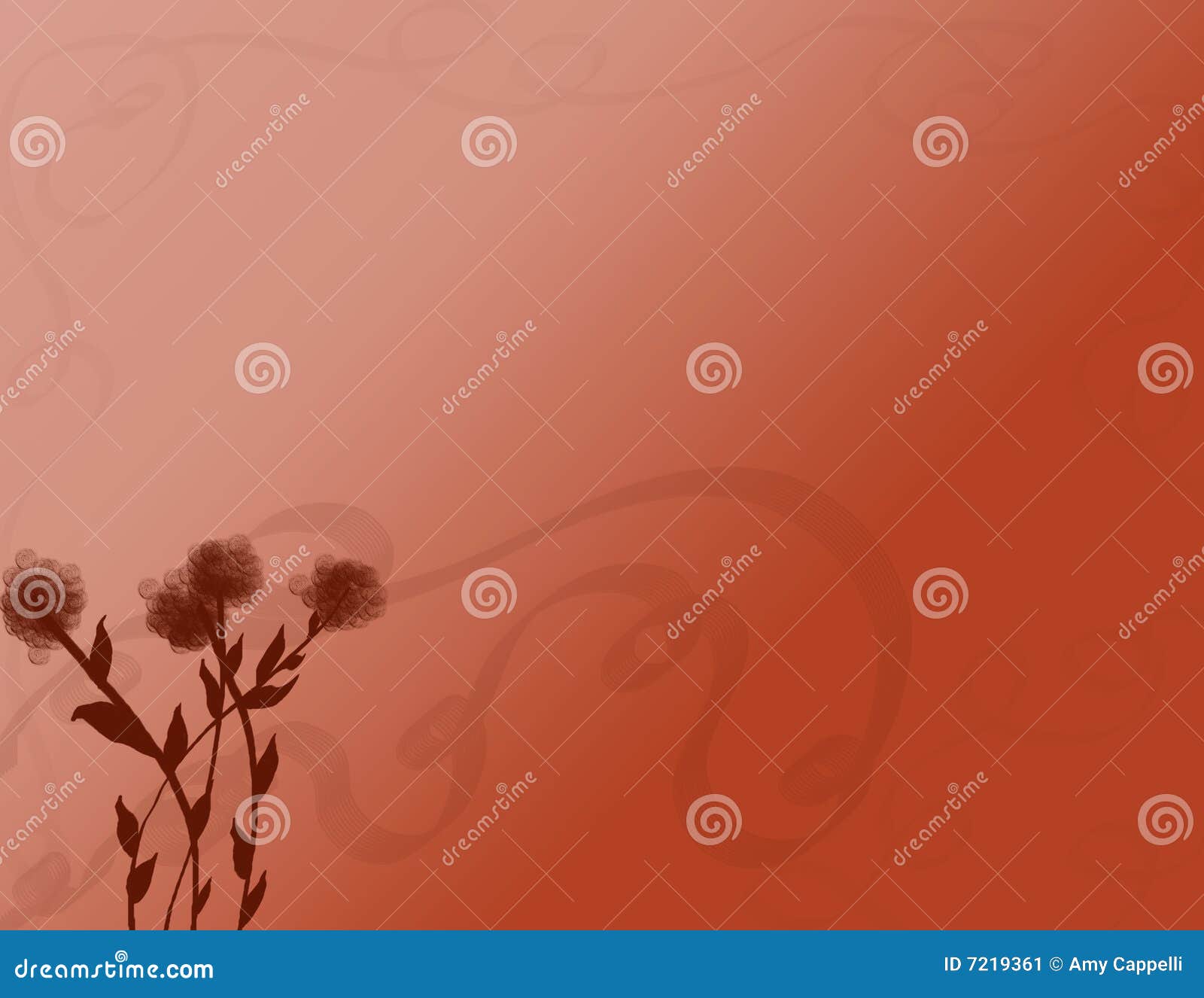 Rusty Background with Flowers Stock Illustration - Illustration of ...