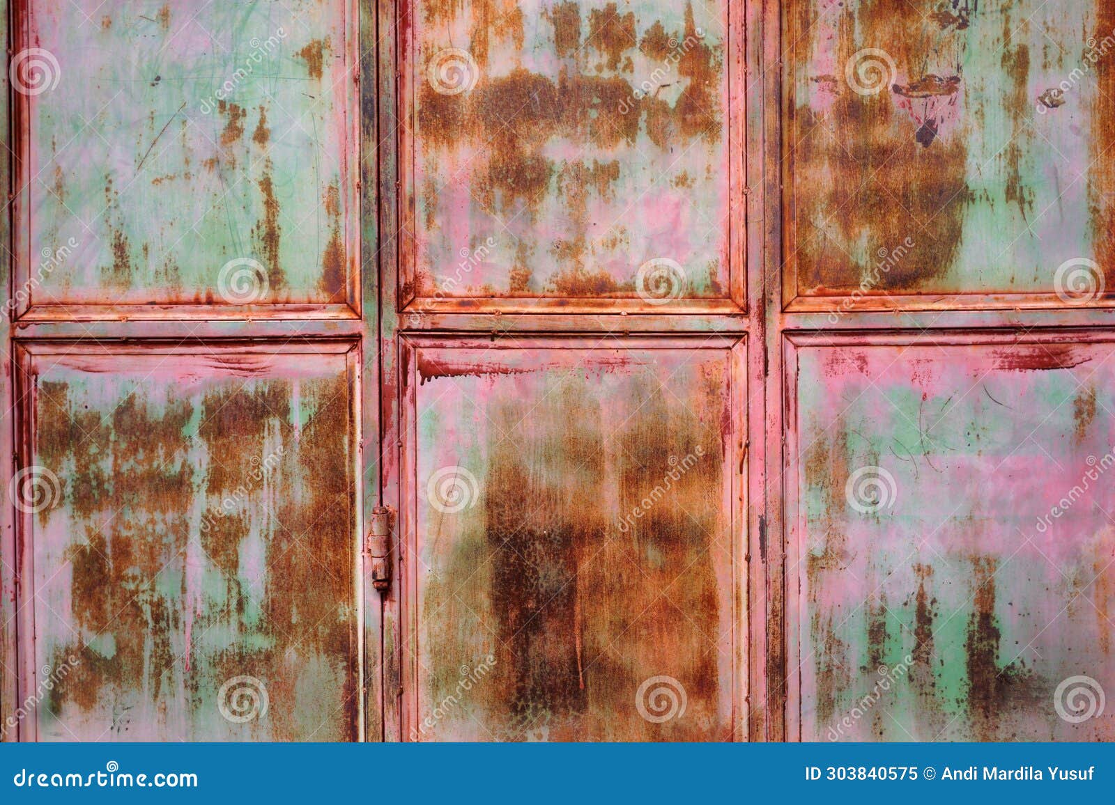 Rusty Metal Background of an Old Shop Door Stock Image - Image of paper ...