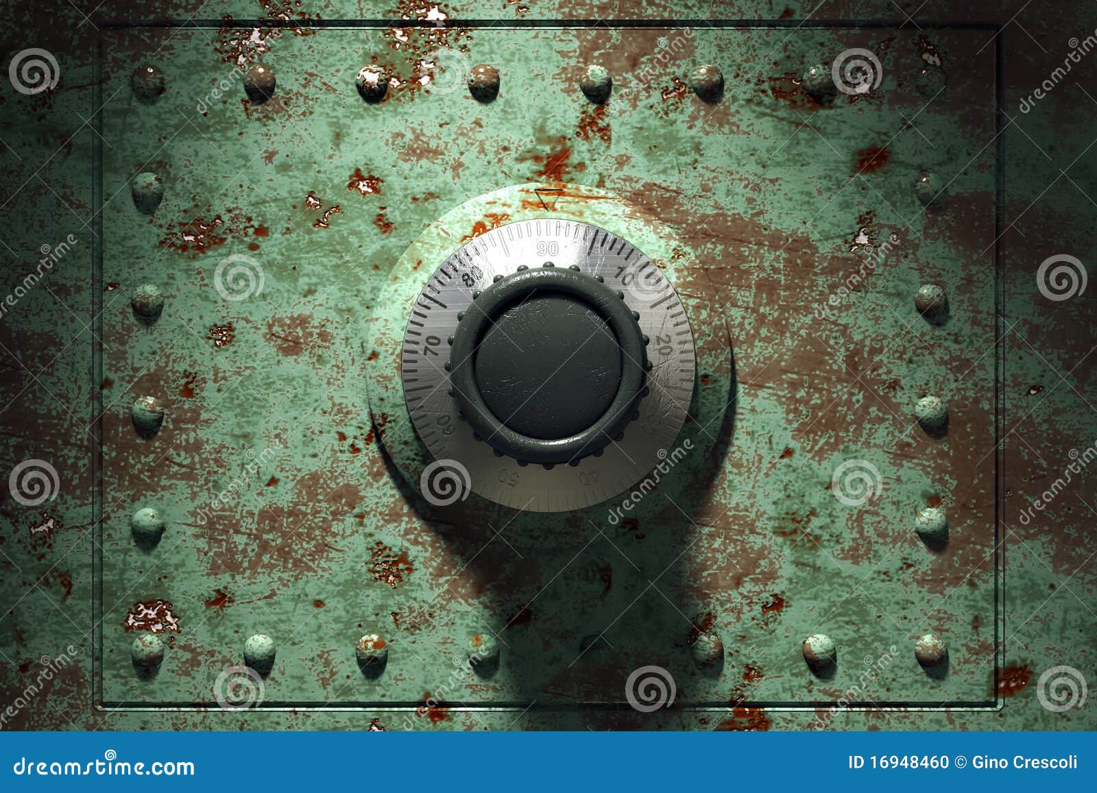 Rusty bank safe stock illustration. Illustration of door - 16948460