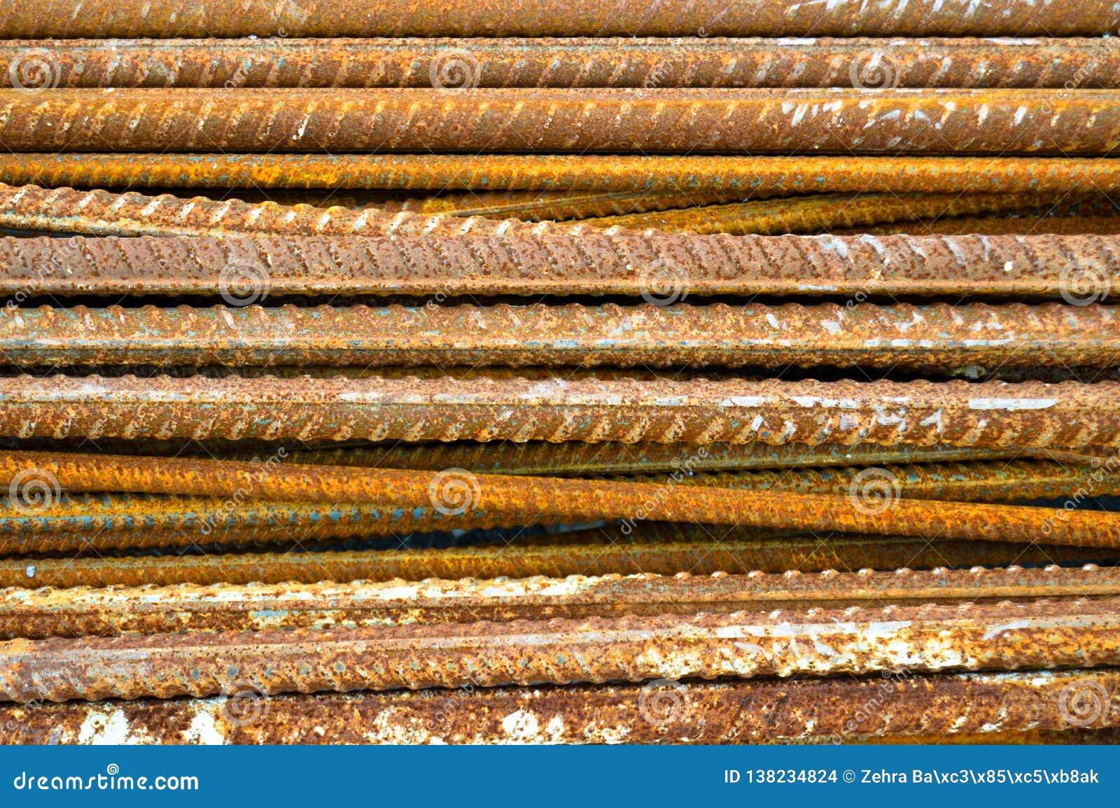 Rusty Bar Construction Iron in Bulk Stock Photo - Image of engineering ...
