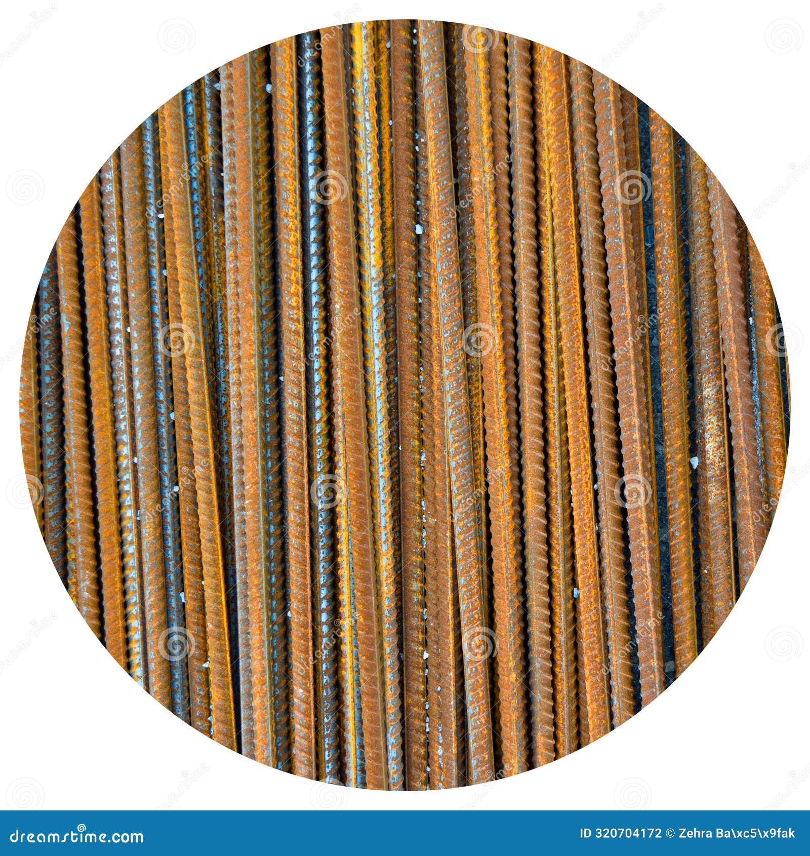 Rusty Bar Construction Iron in Bulk Stock Photo - Image of decay, group ...