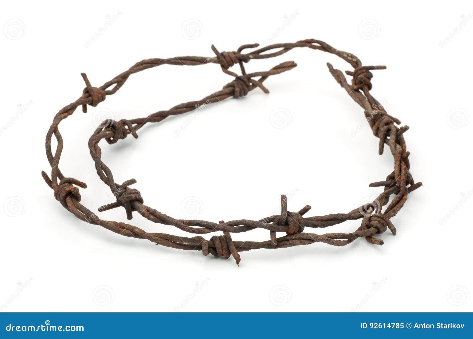 Rusty Barbed Razor Wire Tape Corroded Macro Closeup, Seamless Rusted ...