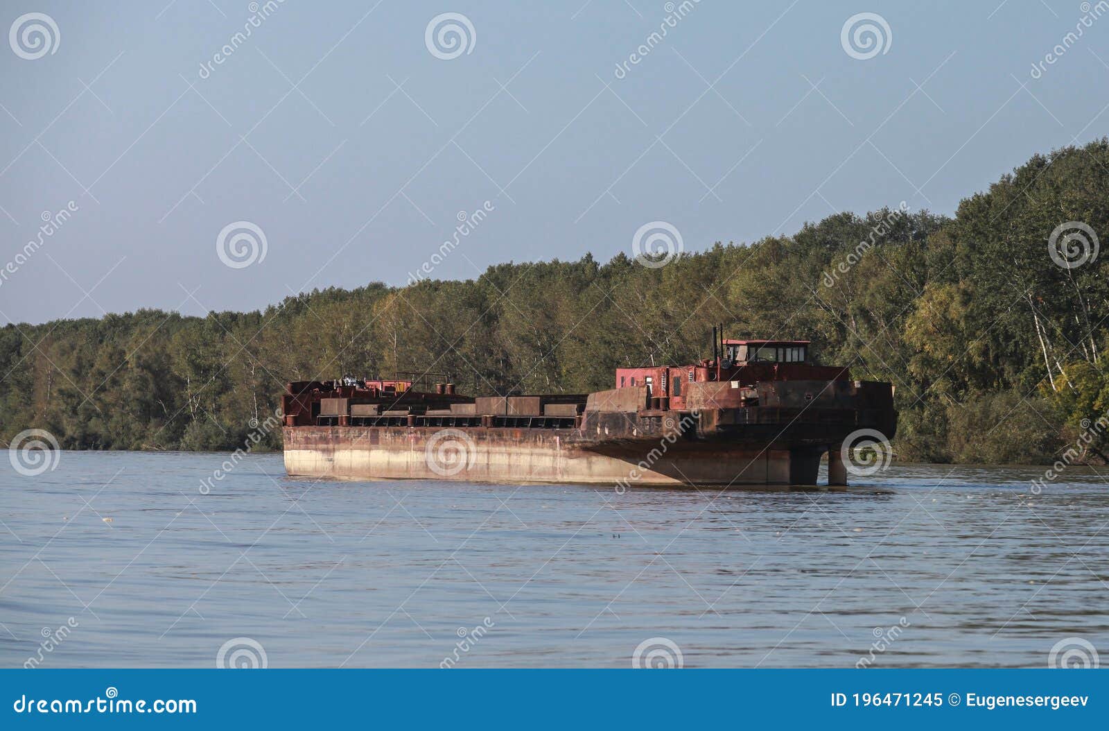 Rusty Barge is Anchored on the Danube River Stock Image - Image of port ... Rusty Barge is Anchored on the Danube River Stock Image - Image of port ...
