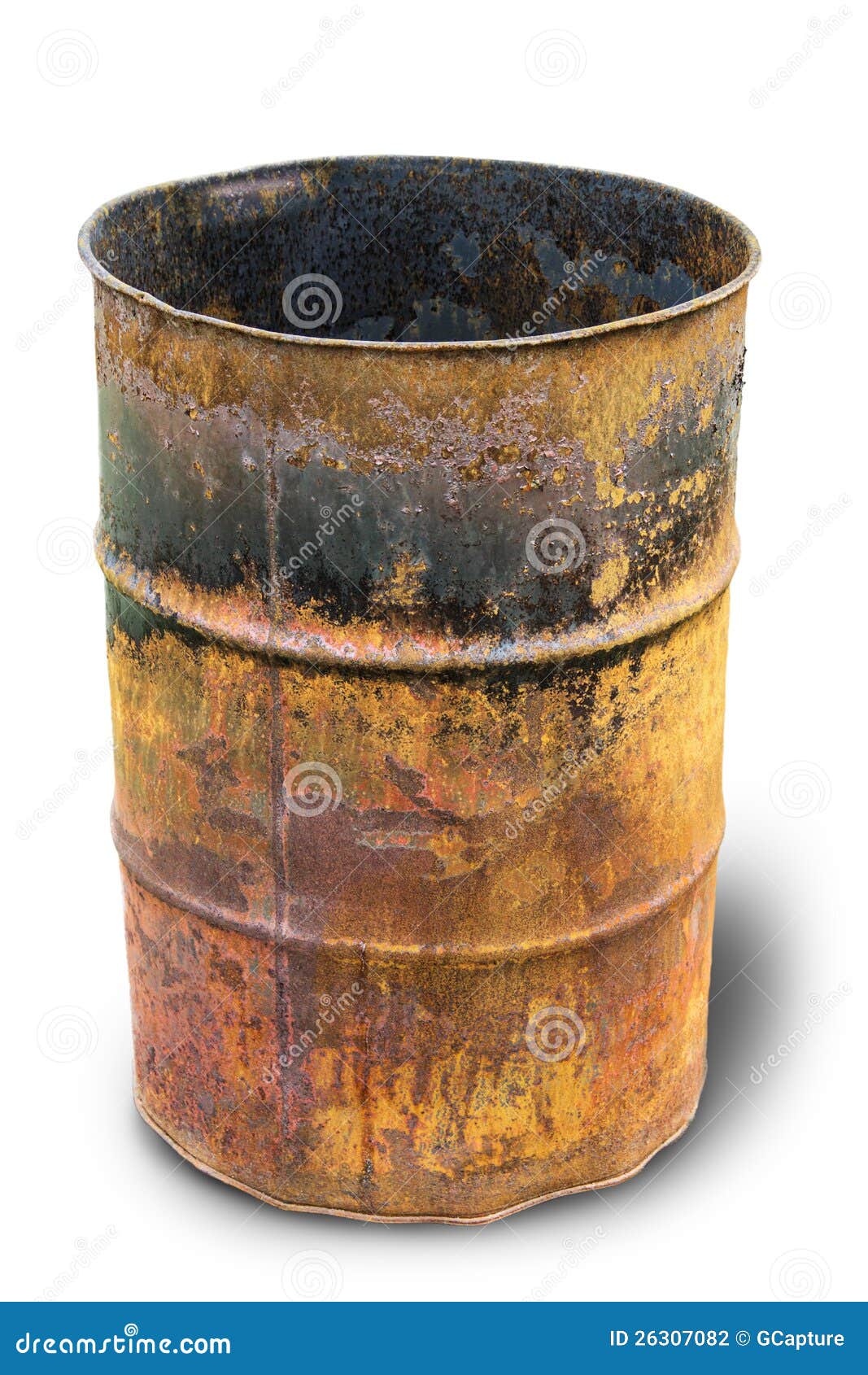 Rusty barrel stock photo. Image of color, waste, rust - 26307082