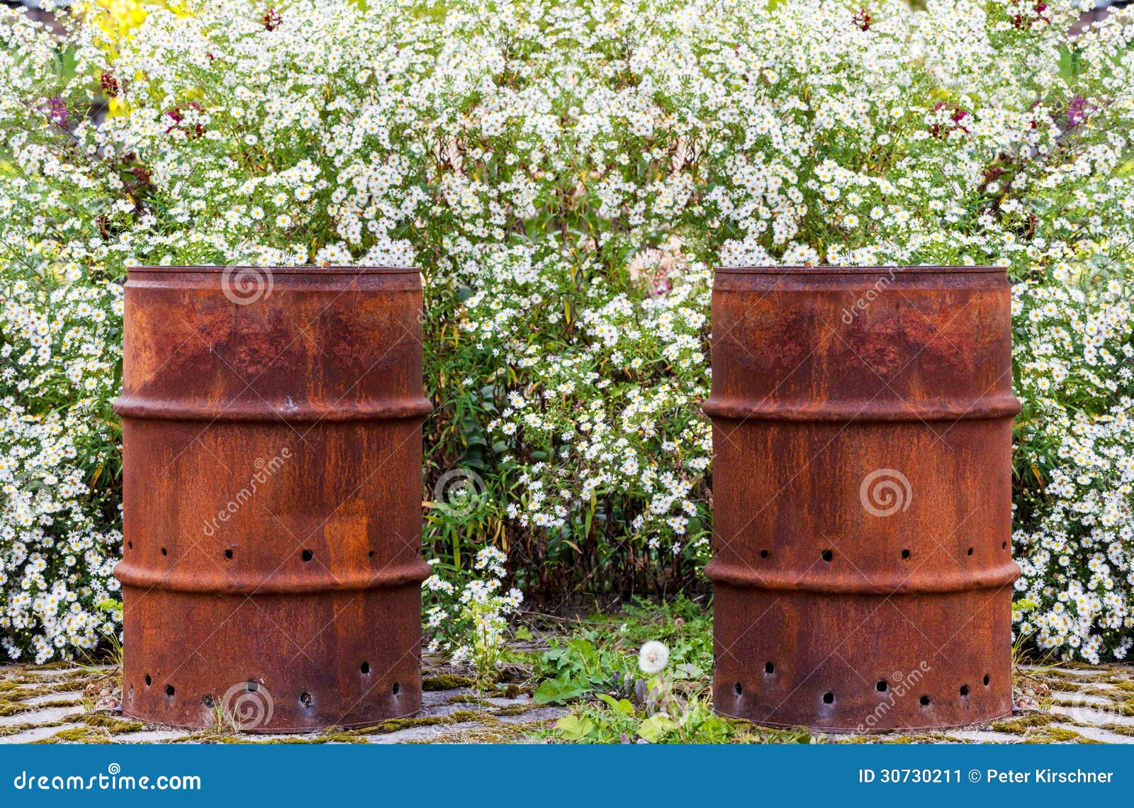Rusty Lid From A Barrel On The Grass Royalty-Free Stock Image ...