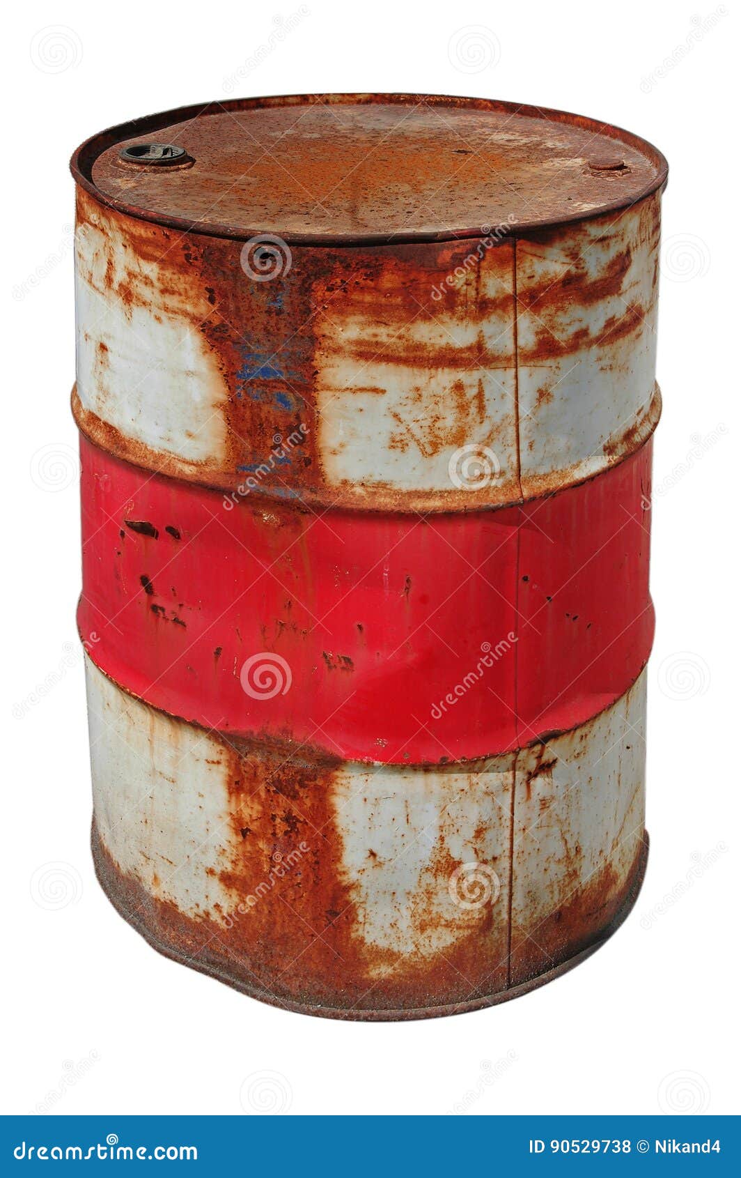 Rusty barrel isolated stock photo. Image of background - 90529738