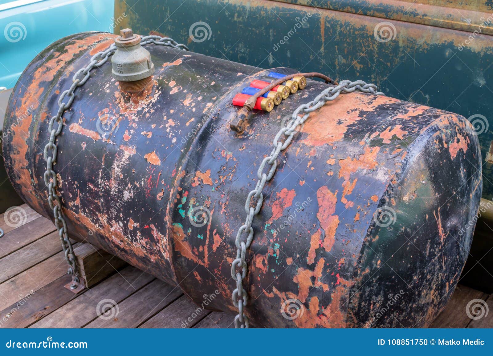 Rusty Barrel and Shotgun Shells Stock Photo - Image of blast, hazard ...