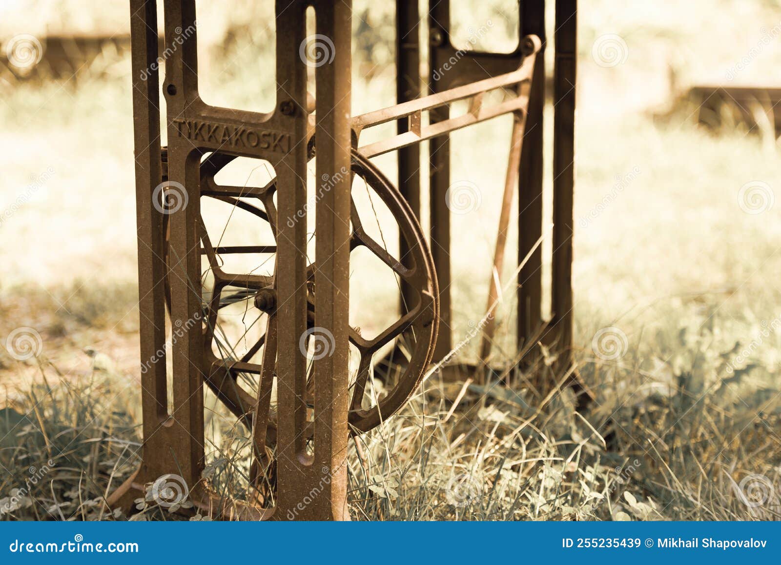 Rusty Base of an Old Sewing Machine Editorial Stock Image - Image of ...