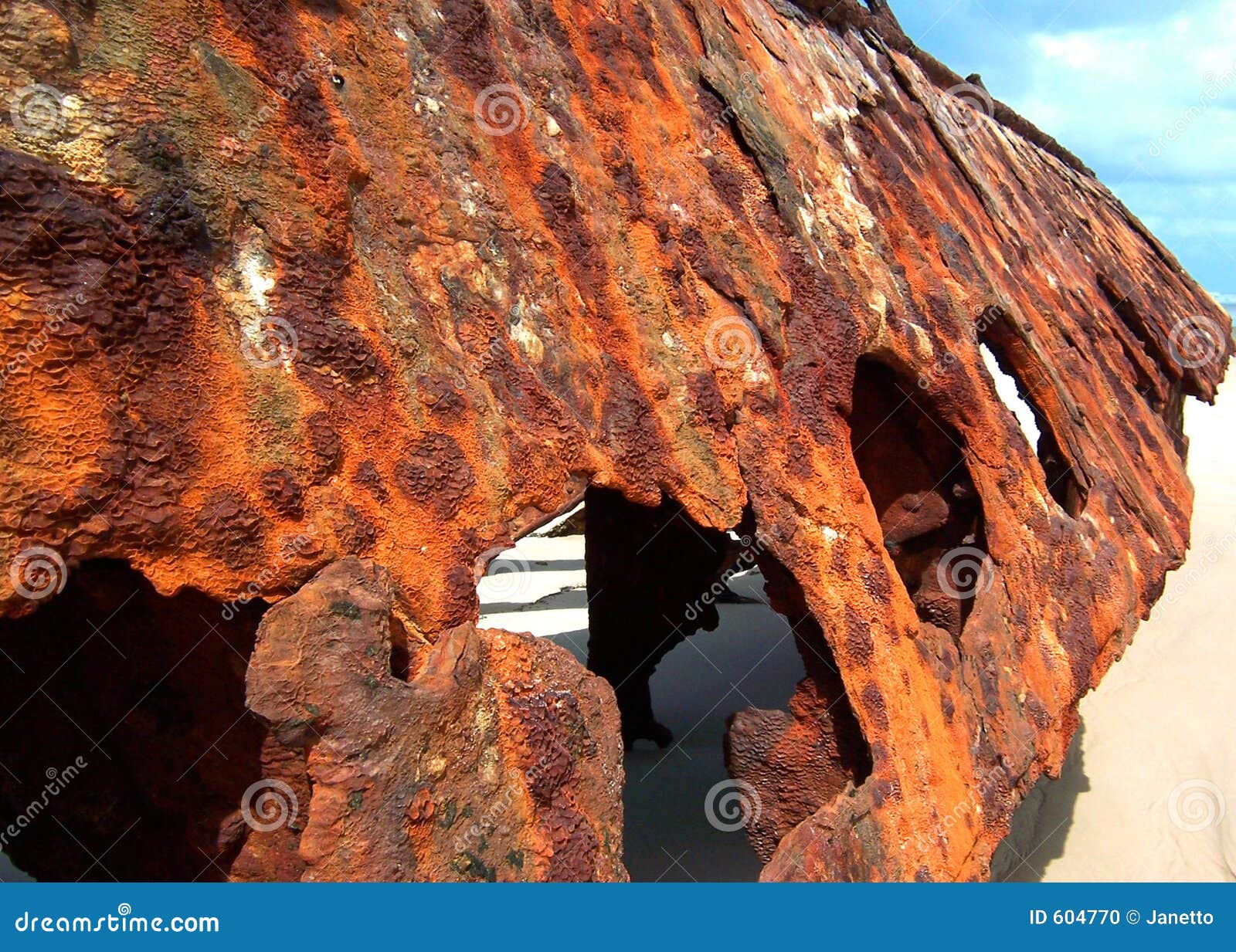 Rusty beach wreck stock photo. Image of rust, wreck, texture - 604770