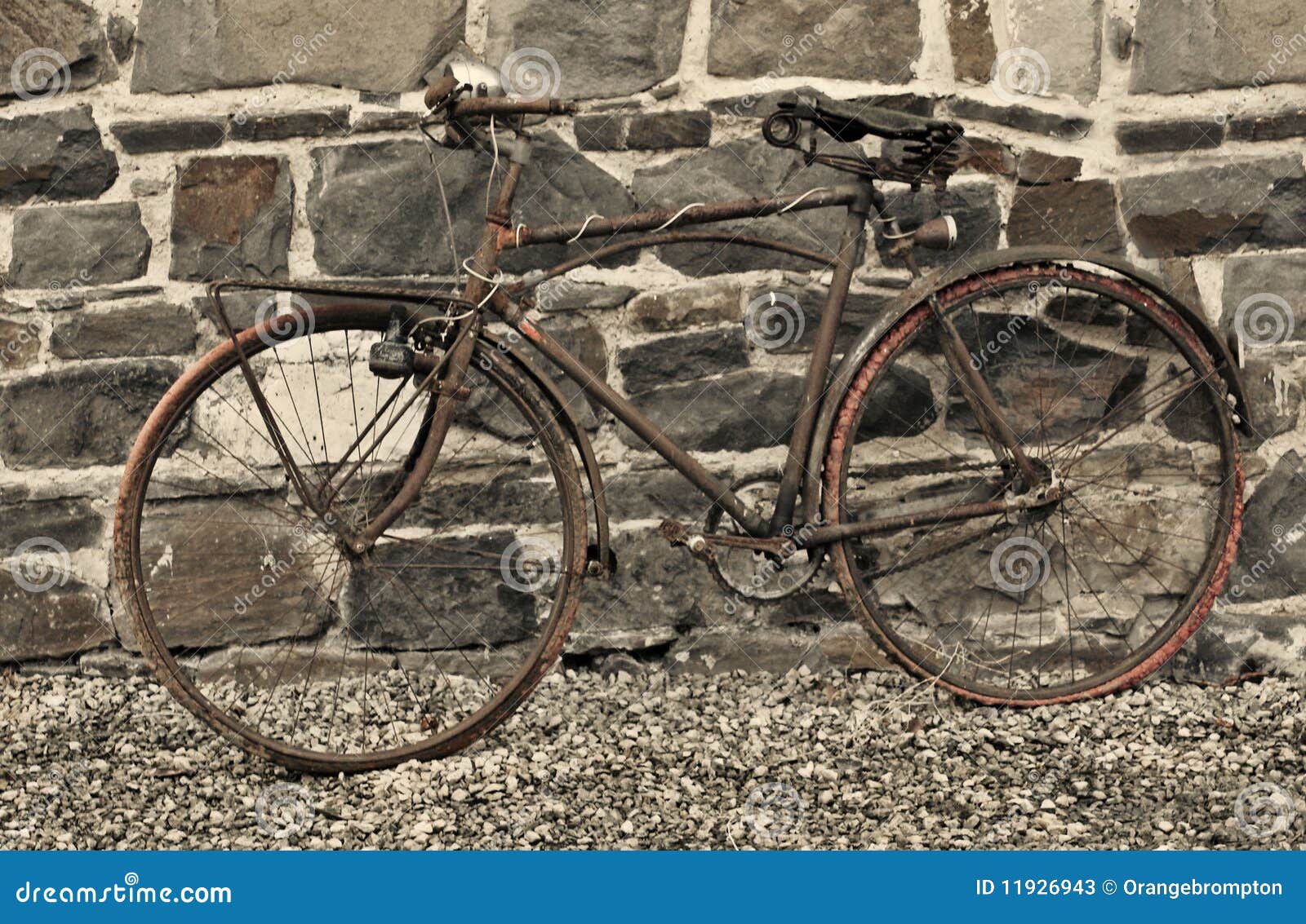 Rusty bicycle stock image. Image of bicycle, vintage - 11926943