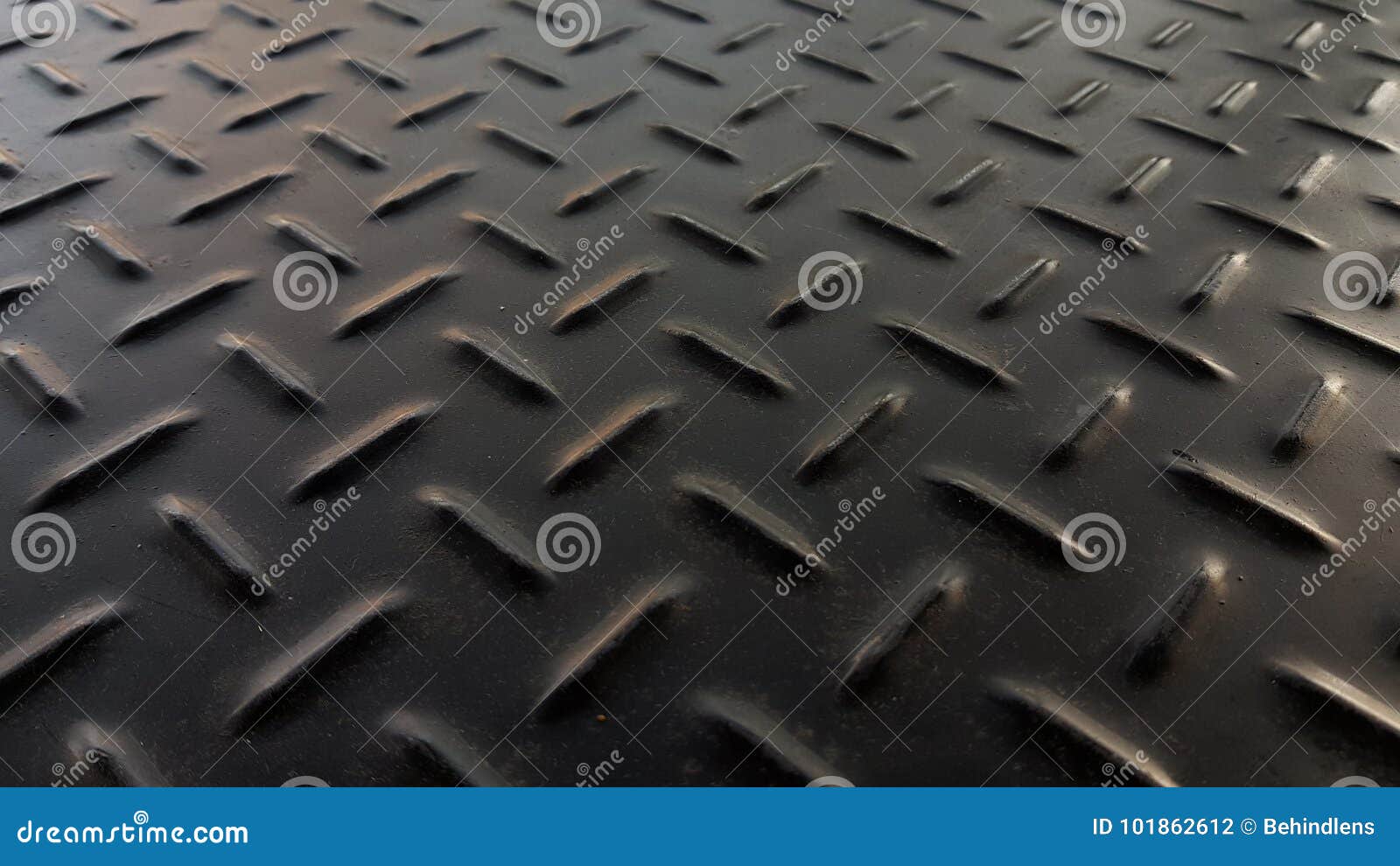 Rusty Black Diamond Pattern Iron Metal Plate Stock Photo - Image of ...