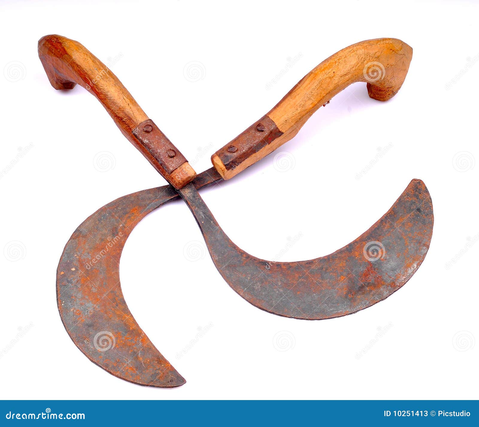 Rusty blades stock image. Image of isolated, rust, wooden - 10251413