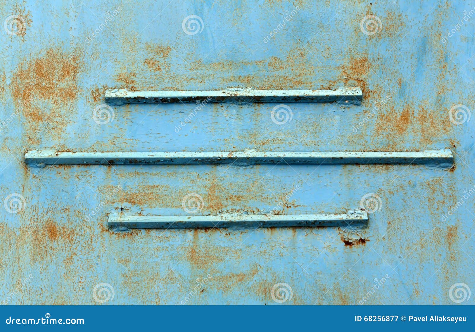 Rusty Blue Metal Texture with Lines. Stock Image - Image of grunge ...