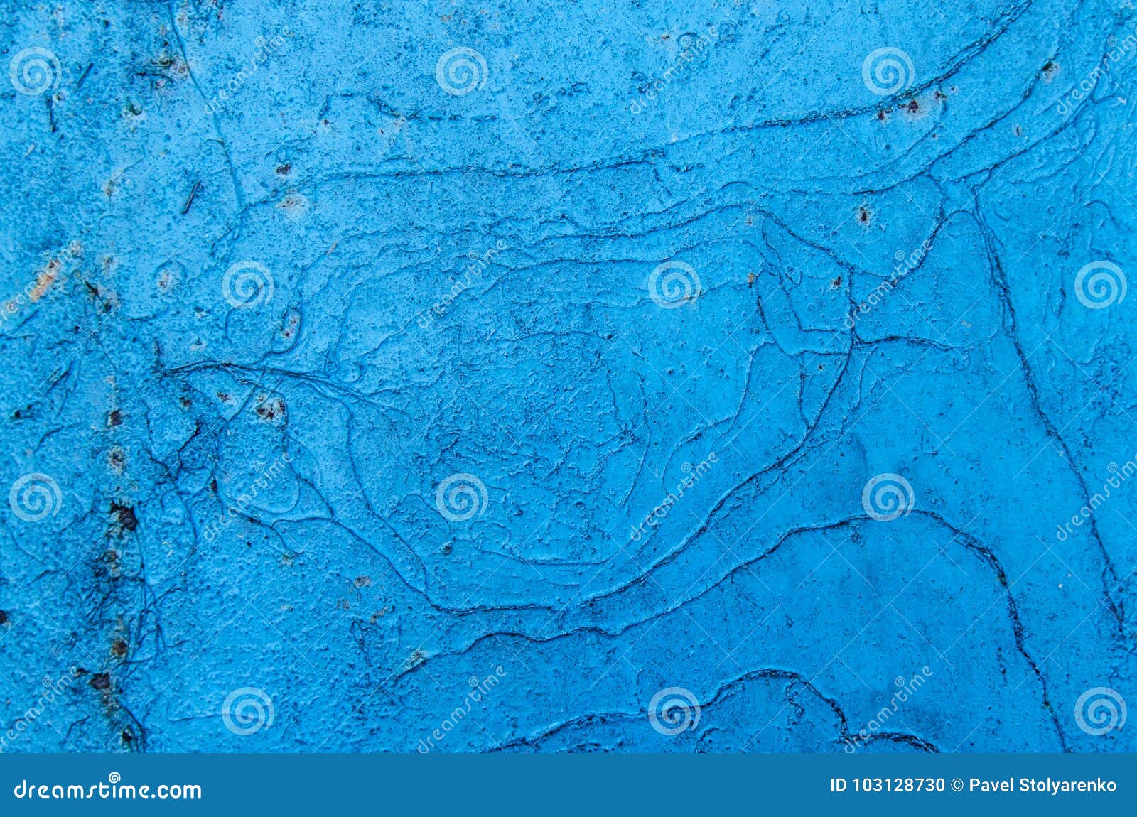 Rusty Blue Paint Metal Sheet Stock Photo - Image of background ...