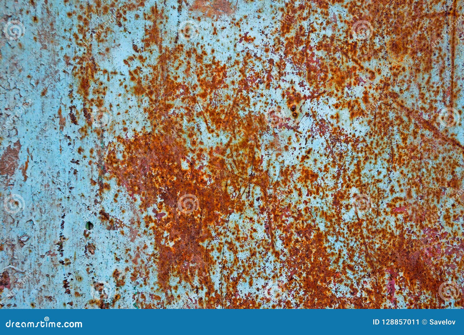 Rusty Blue and Red Metal Texture Stock Image - Image of close, color ...