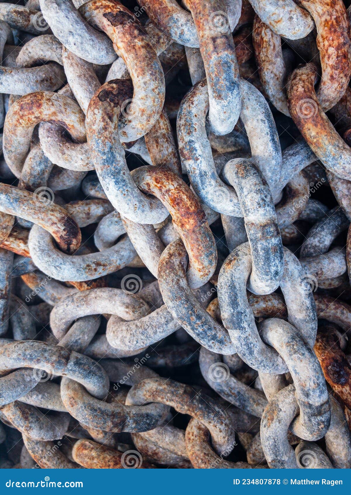 Rusty Boat Chains stock photo. Image of anchor, rust - 234807878