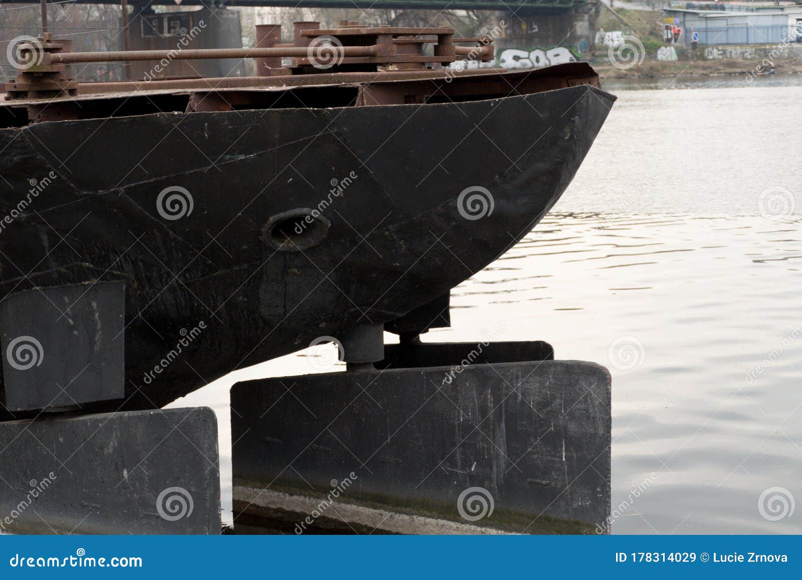 Rusty Boat Engine Wheel on a River Stock Image - Image of rotting ...