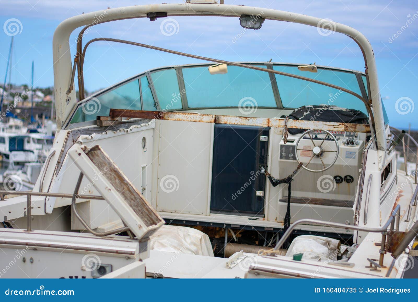 Rusty Boat Waiting To Be Repaired Stock Image - Image of peeling ...