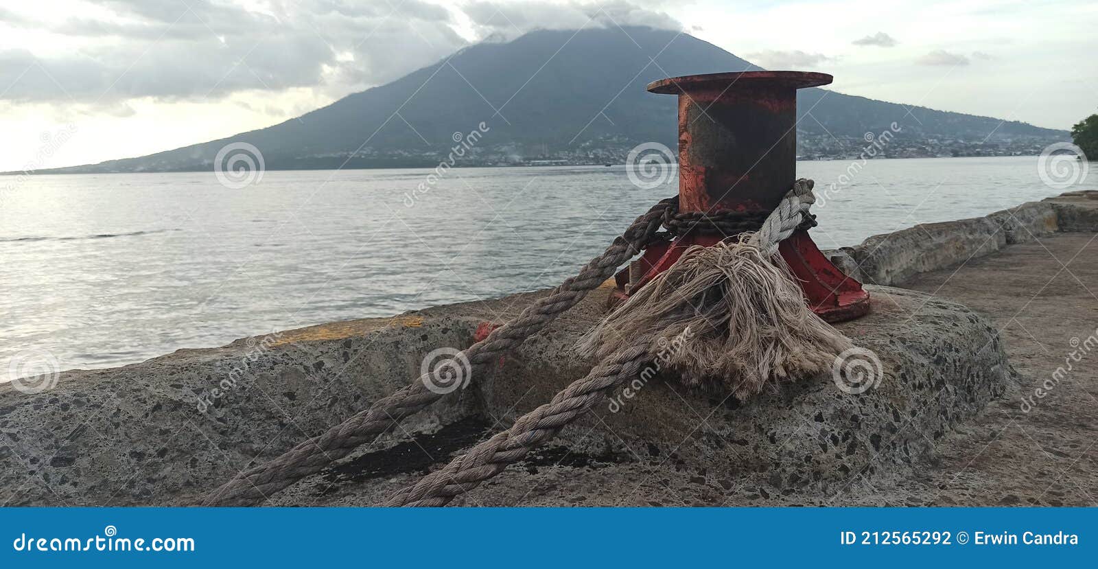 A Bolder Is A Port Device For Mooring A Ship At The Dock. Royalty-Free ...