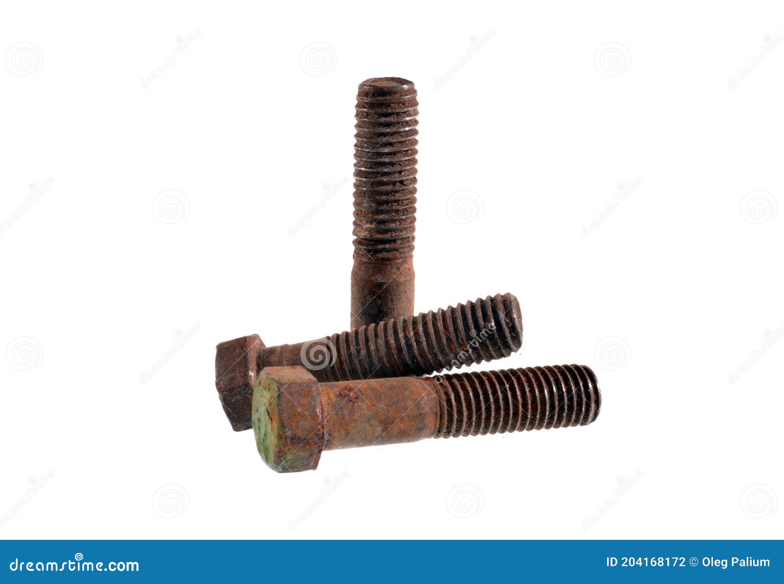 Rusty Bolt Isolated on White Background Stock Photo - Image of bolt ...