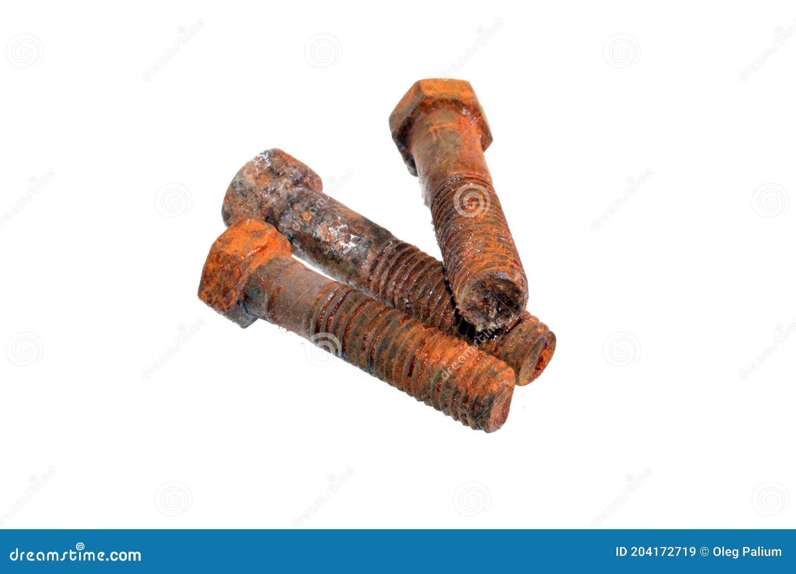 Rusty Bolt Isolated on White Background Stock Image - Image of rusty ...