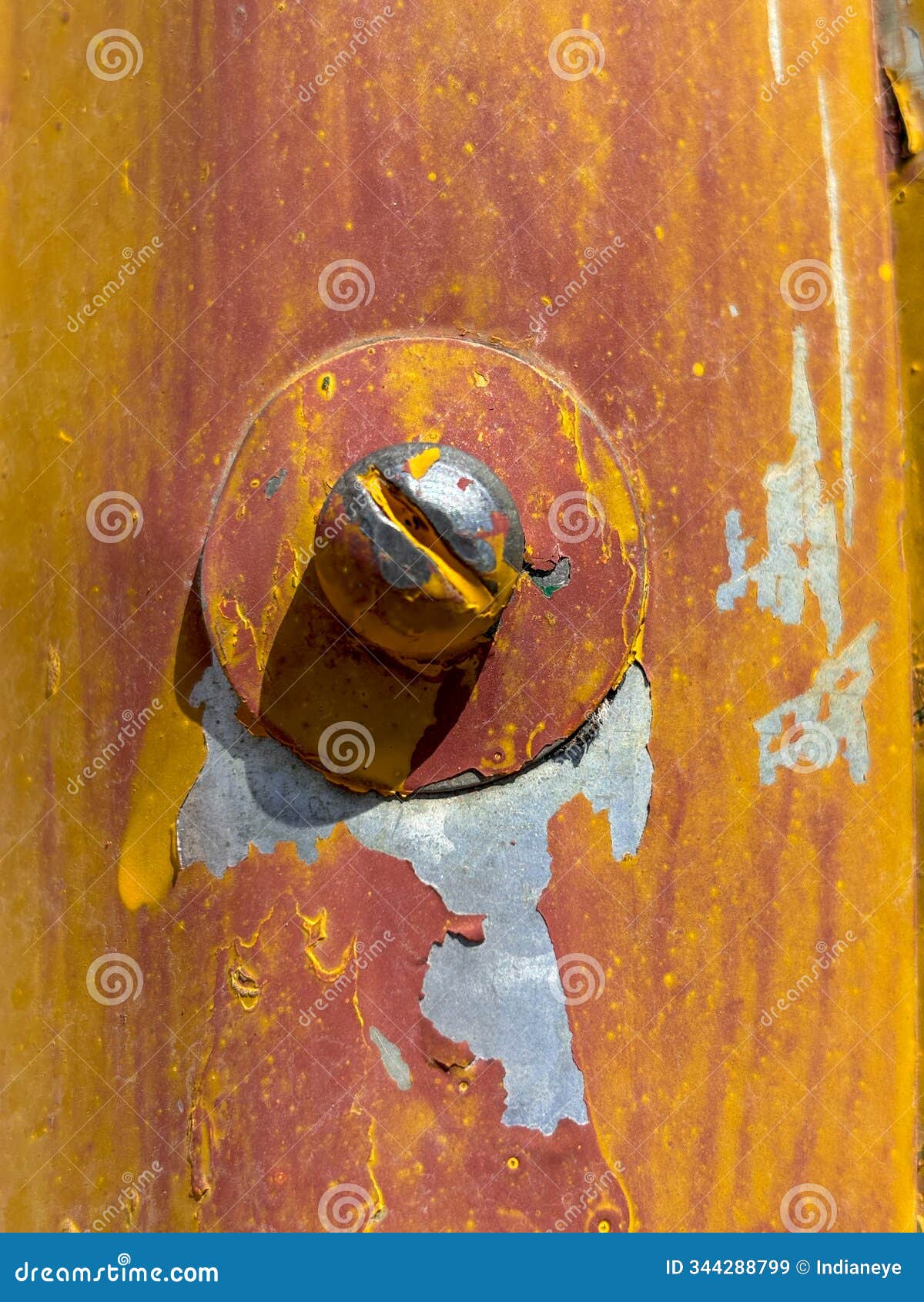 A Rusty Bolt is Sitting on a Rusty Surface Stock Image - Image of ...