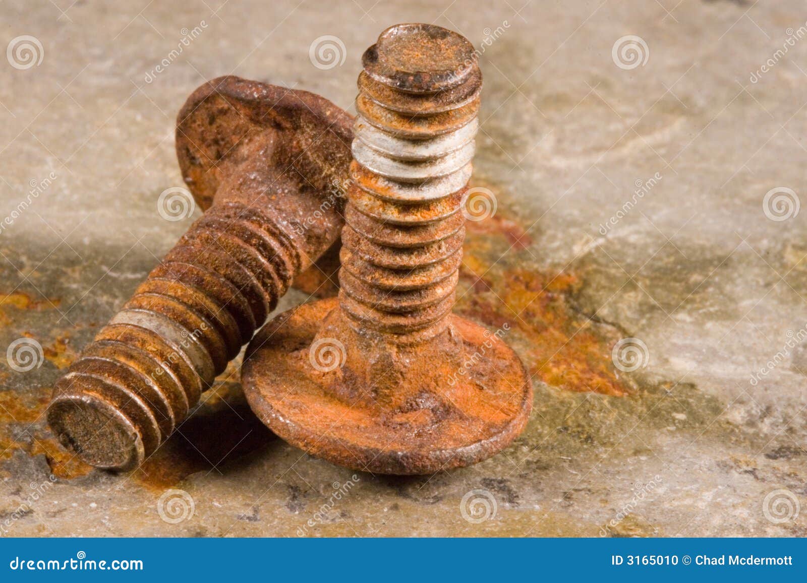 Rusty Bolts stock photo. Image of rough, rock, threads - 3165010