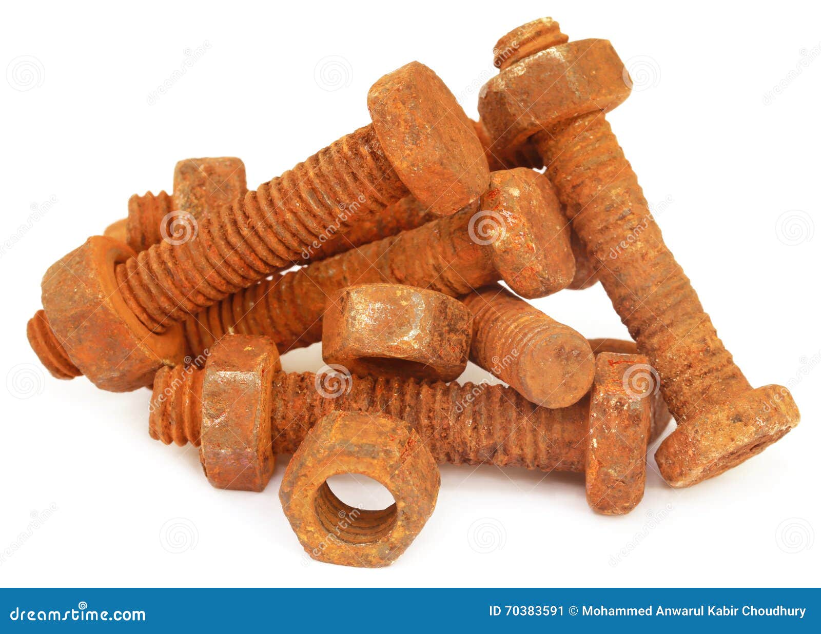 Rusty Old Bolts On The Wooden Door Stock Image | CartoonDealer.com ...