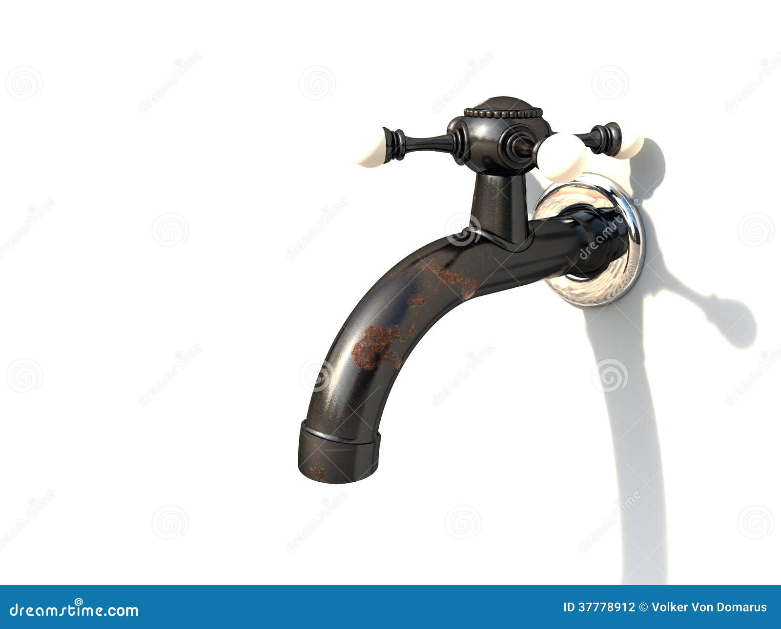 Rusty brass tap stock illustration. Illustration of pipeline - 37778912