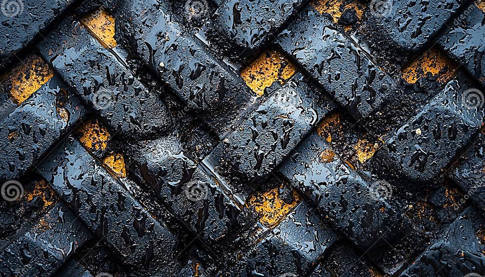 Rusty Brick Wall Backdrop in Old Building Reflection Generated by AI ...