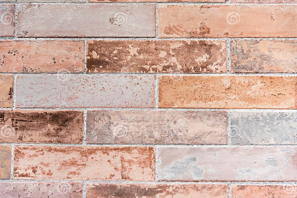 Rusty brick wall stock photo. Image of design, bricks - 92251656