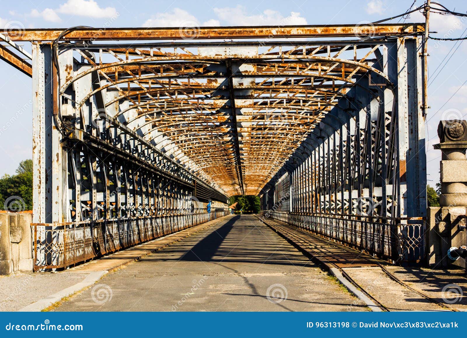 Rusty Bridge stock photo. Image of concrete, asphalt - 96313198