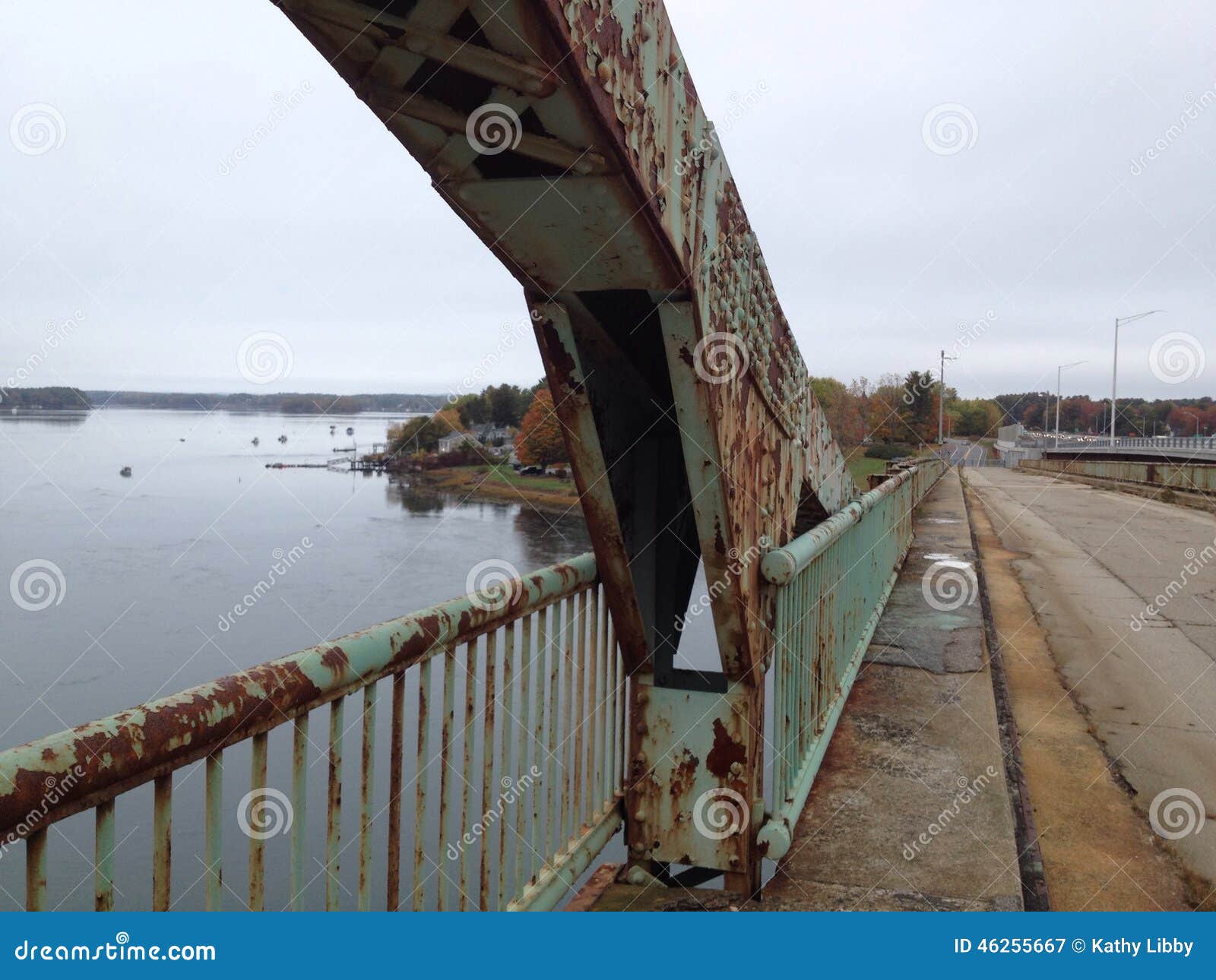 Rusty bridge beam stock image. Image of bridge, green - 46255667