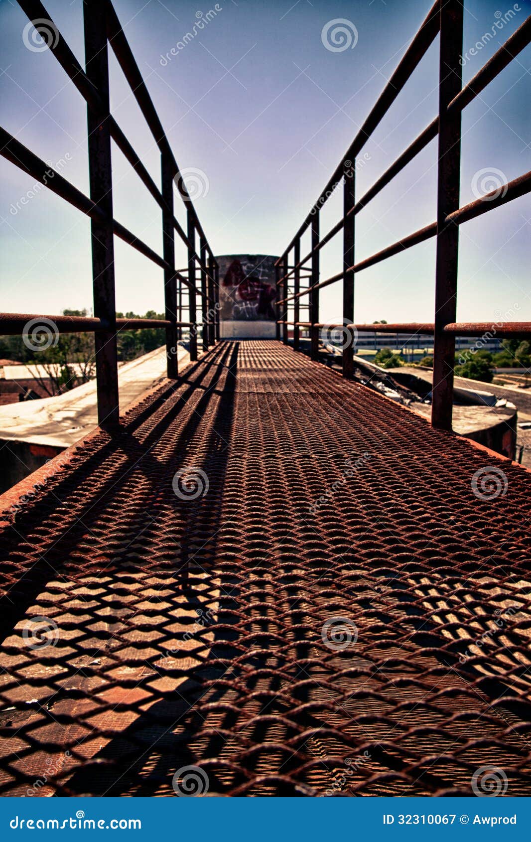 Rusty Bridge stock image. Image of heavy, metal, factory - 32310067