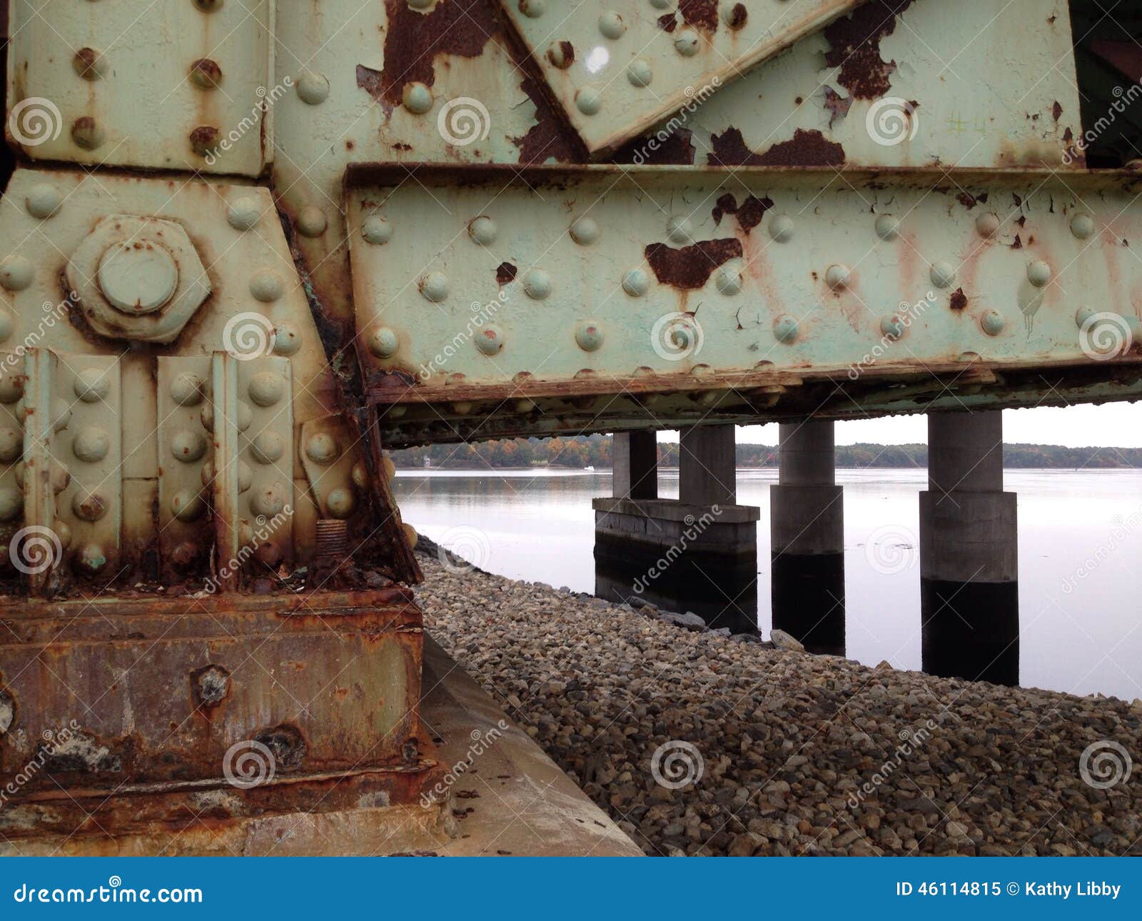 Rusty bridge stock image. Image of peeling, paint, rust - 46114815